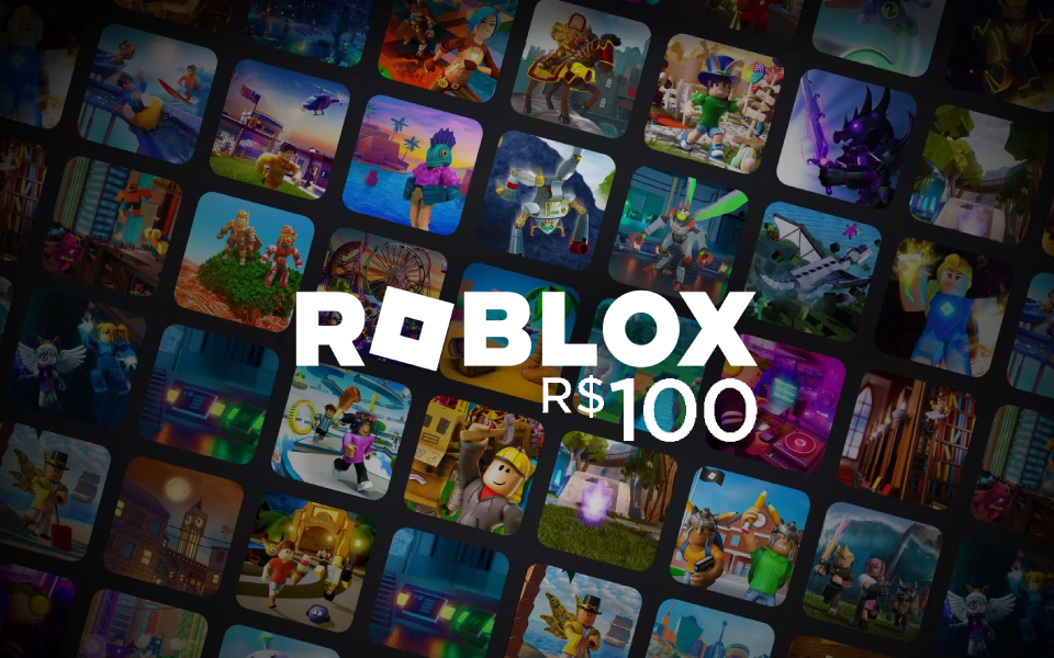 R$100 Roblox - Cartão Presente Digital [Exclusivo Brasil] | Hype Games