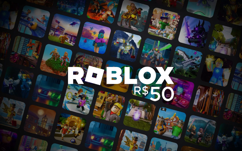R$50 Roblox - Cartão Presente Digital [Exclusivo Brasil] | Hype Games