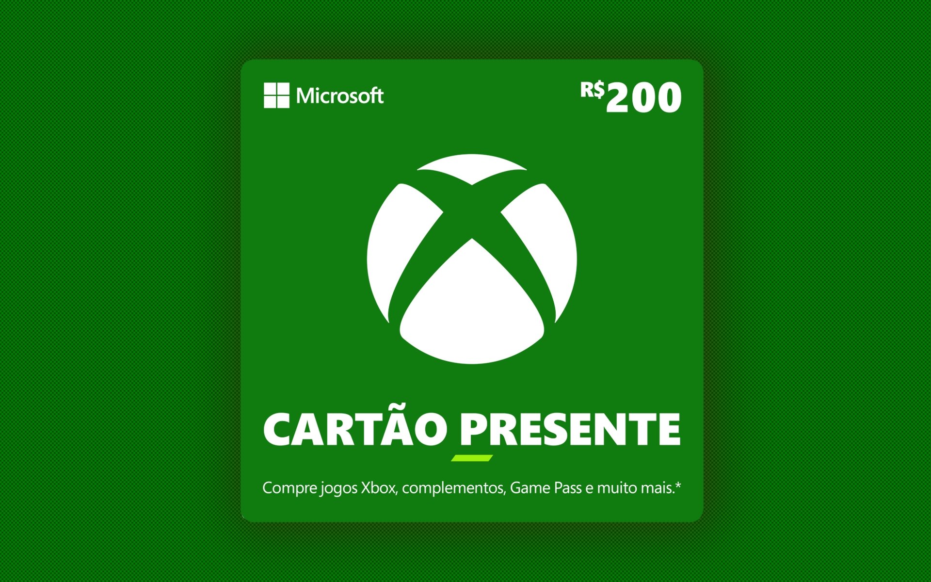 R$ 200 Gift Card Xbox - Cartão Presente Digital | Hype Games