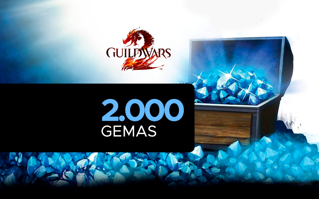 Guild Wars 2: Pacote de 2.000 Gems | Hype Games